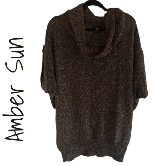 Amber Sun | Sweaters | Amber Sun Sweater Sweater In Chocolate With Cowl Neck Sizexl | Poshmark